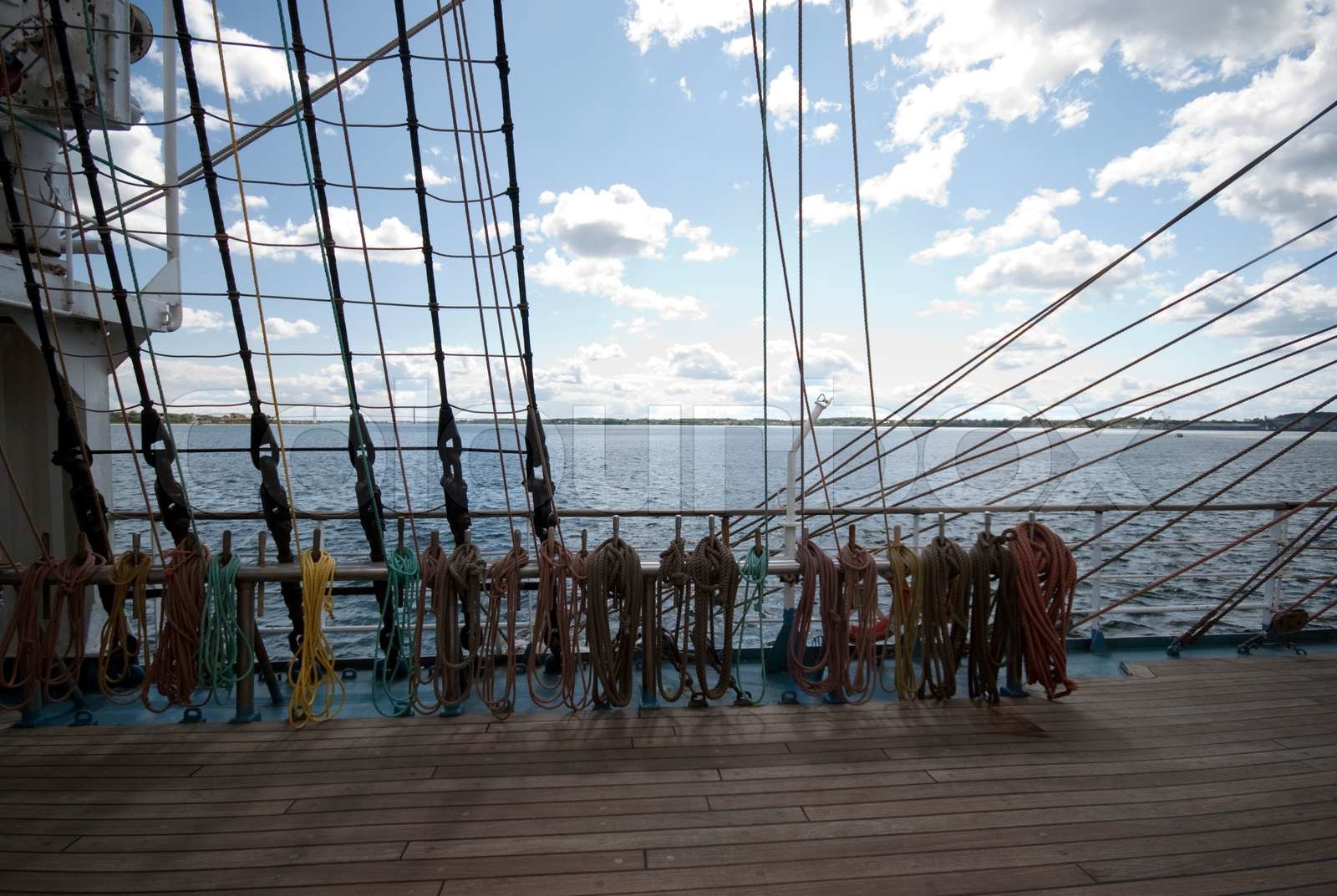 Rigging and bridge | Stock image | Colourbox