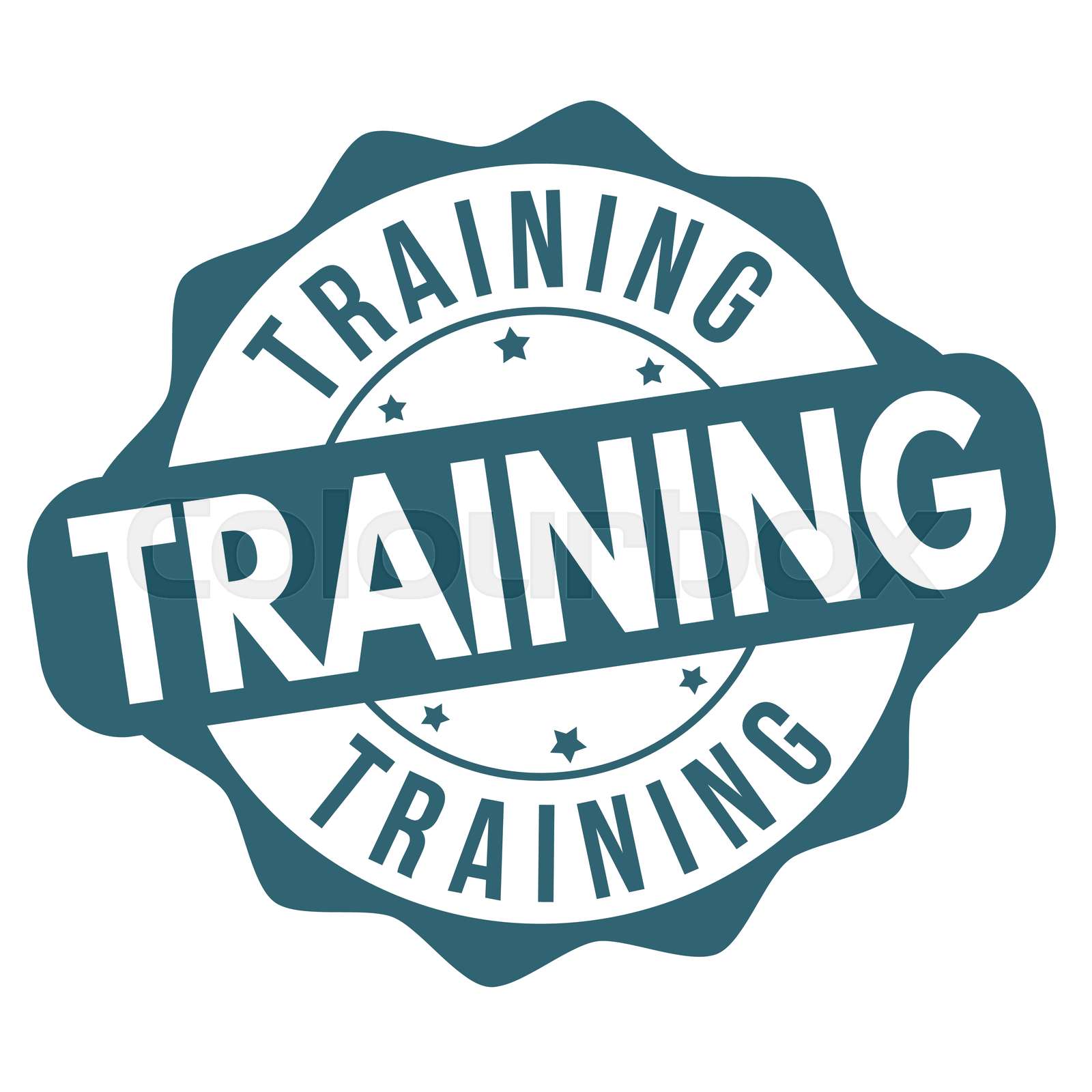 Training rubber stamp | Stock vector | Colourbox