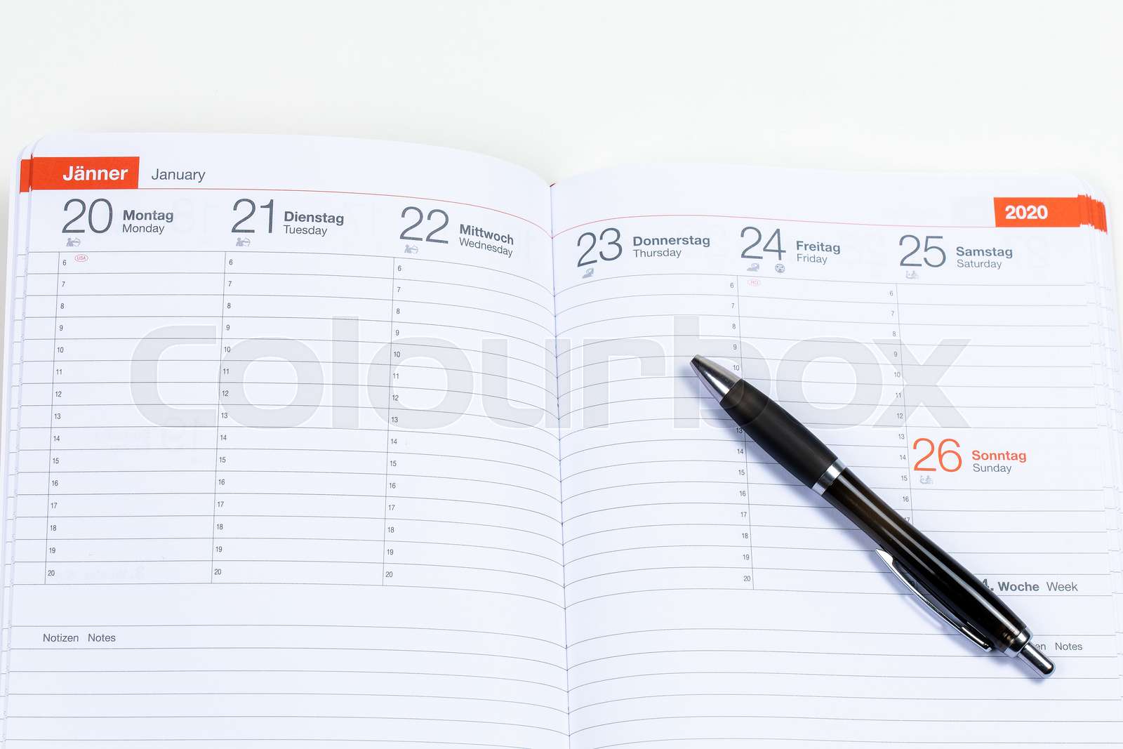 Kalender | Stock Bild | Colourbox