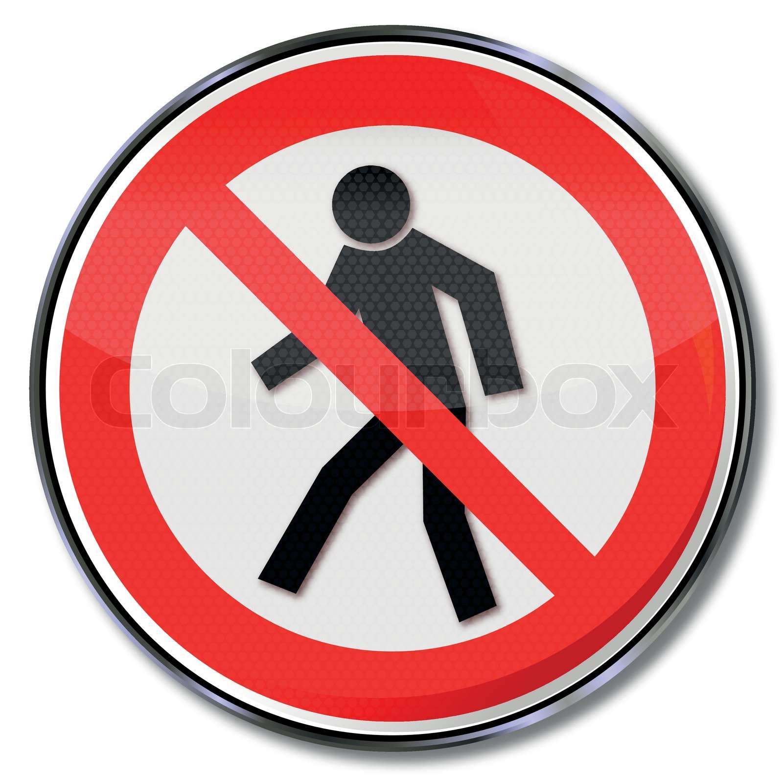 risk, ban, sign | Stock vector | Colourbox