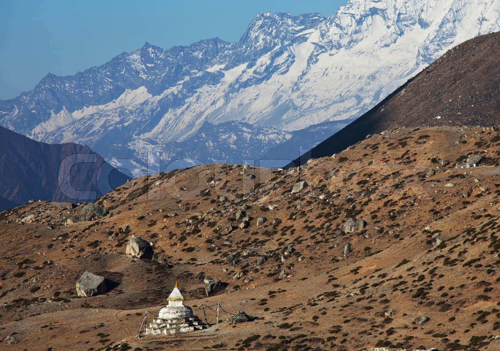 Stupa in Himalaya | Stock image | Colourbox