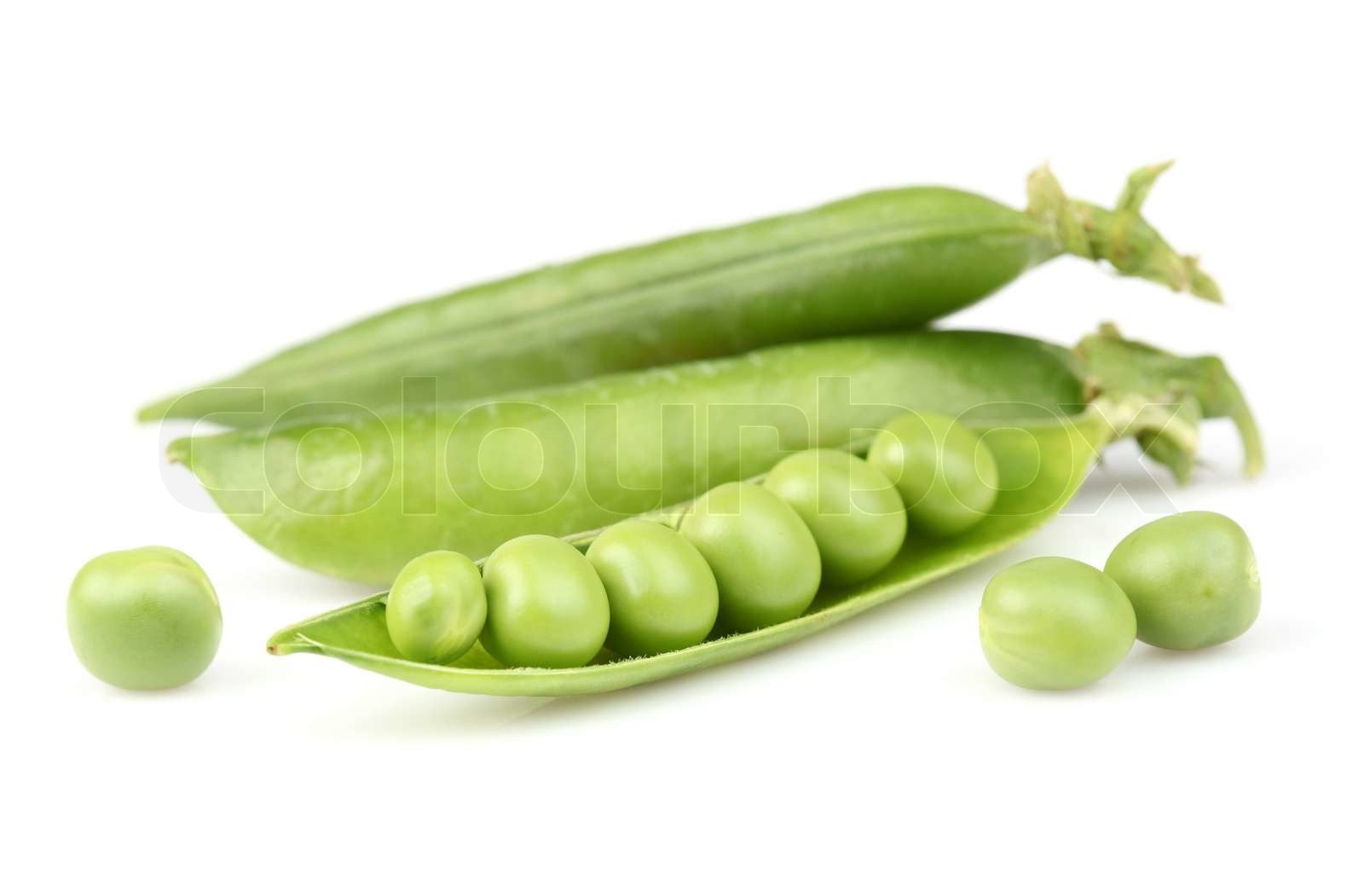 grüne Erbsen in Nahaufnahme | Stock Bild | Colourbox