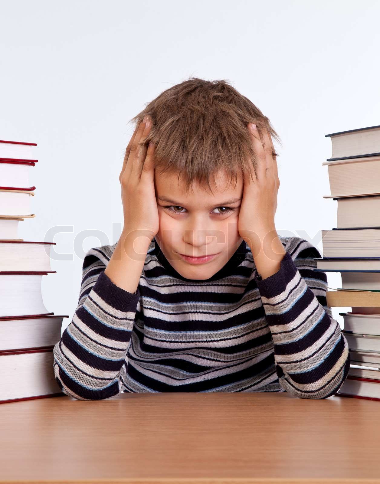 elev, bekymring, skole | Stock foto | Colourbox