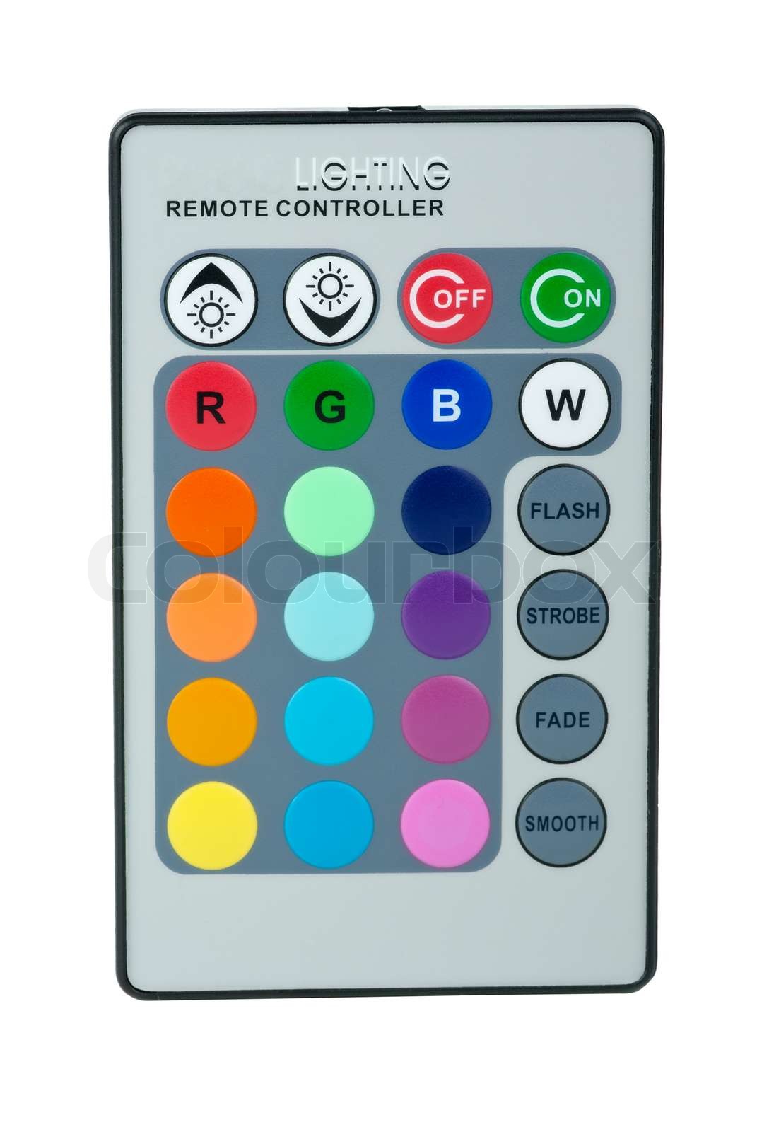 Remote controller for RGB LED lamp | Stock image | Colourbox