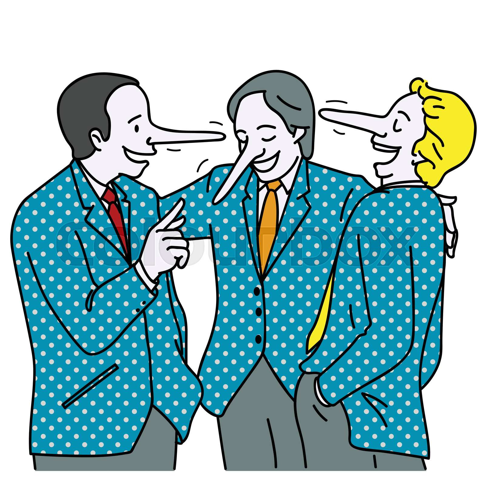 The are all liar businessman | Stock vector | Colourbox