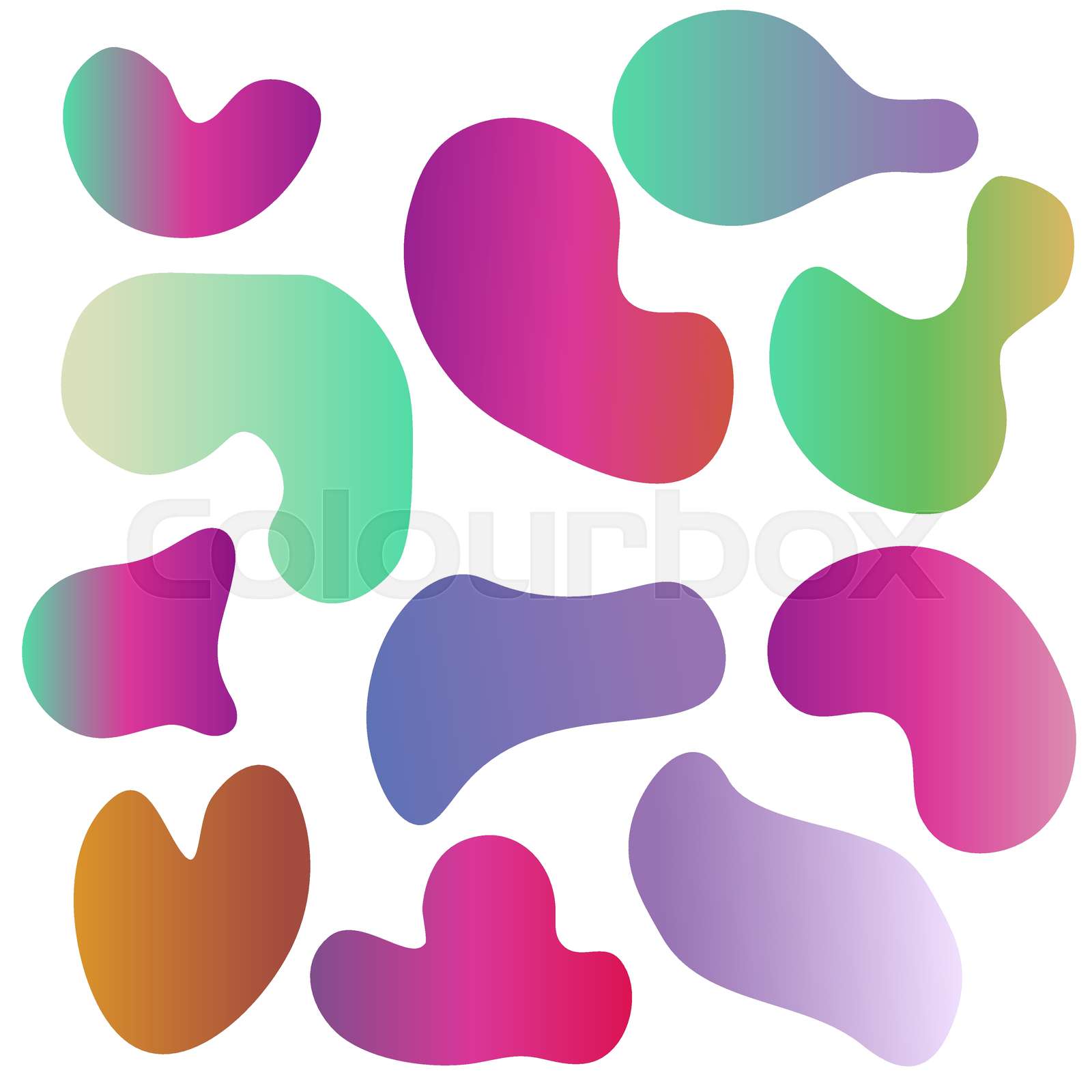Fluid shapes set | Stock vector | Colourbox