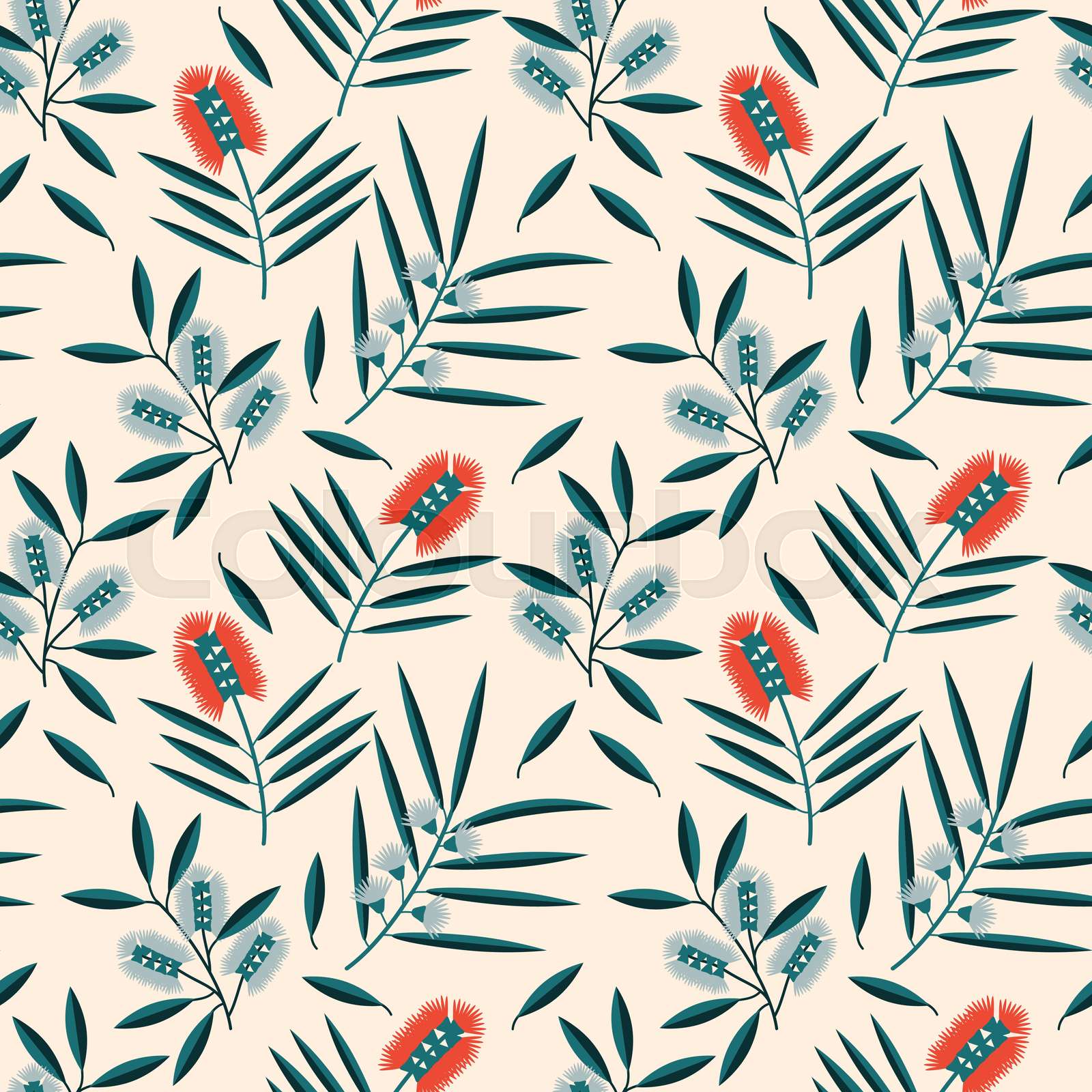 Seamless floral pattern | Stock vector | Colourbox