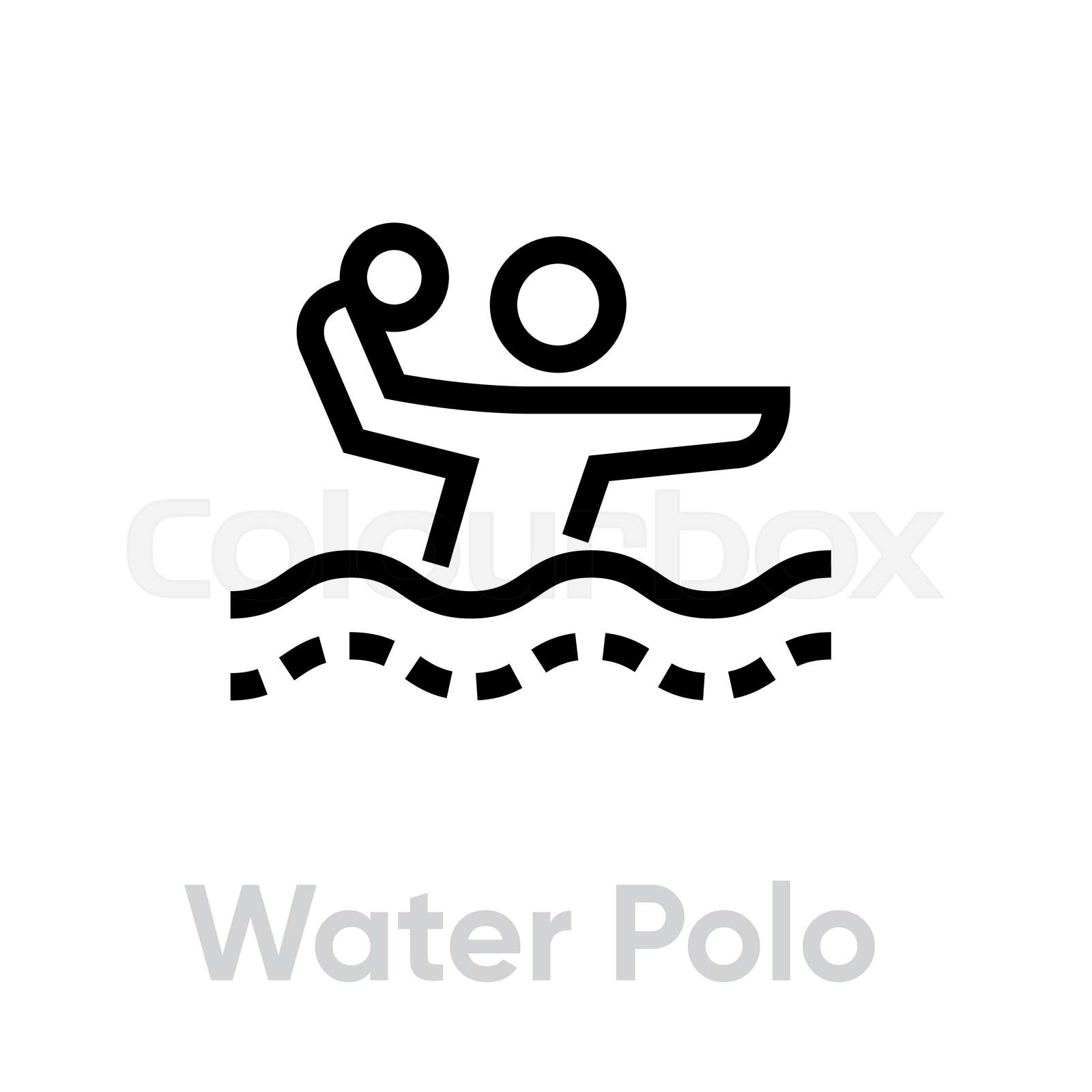 Water Polo sport icons - Stock Image - Everypixel