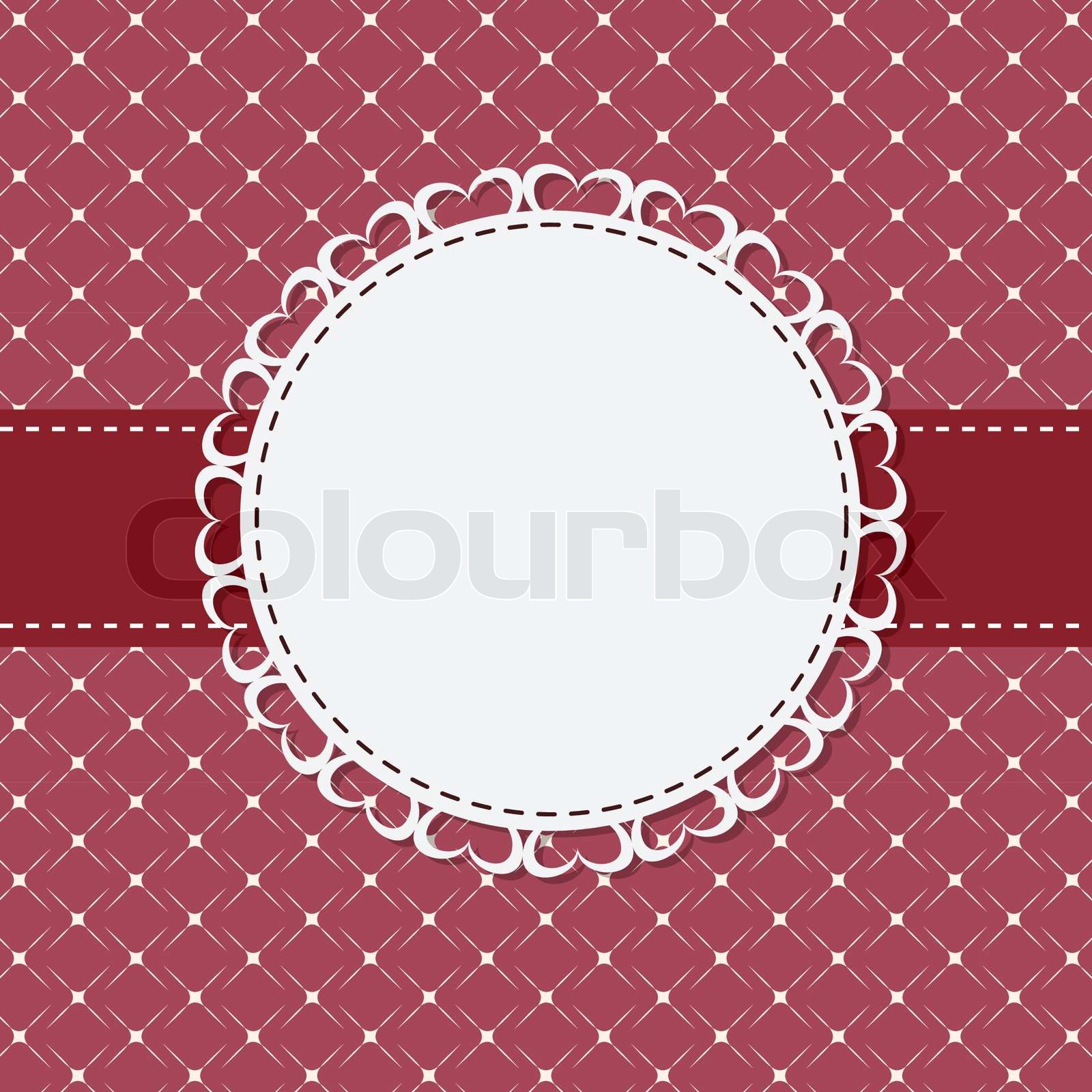 Vintage-Rahmen mit Bogen-Vektor-illustration | Stock-Vektor | Colourbox