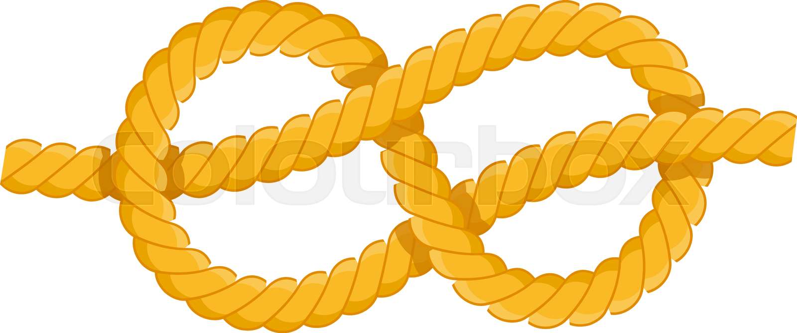 Figure eight knot vector icon flat isolated | Stock vector | Colourbox