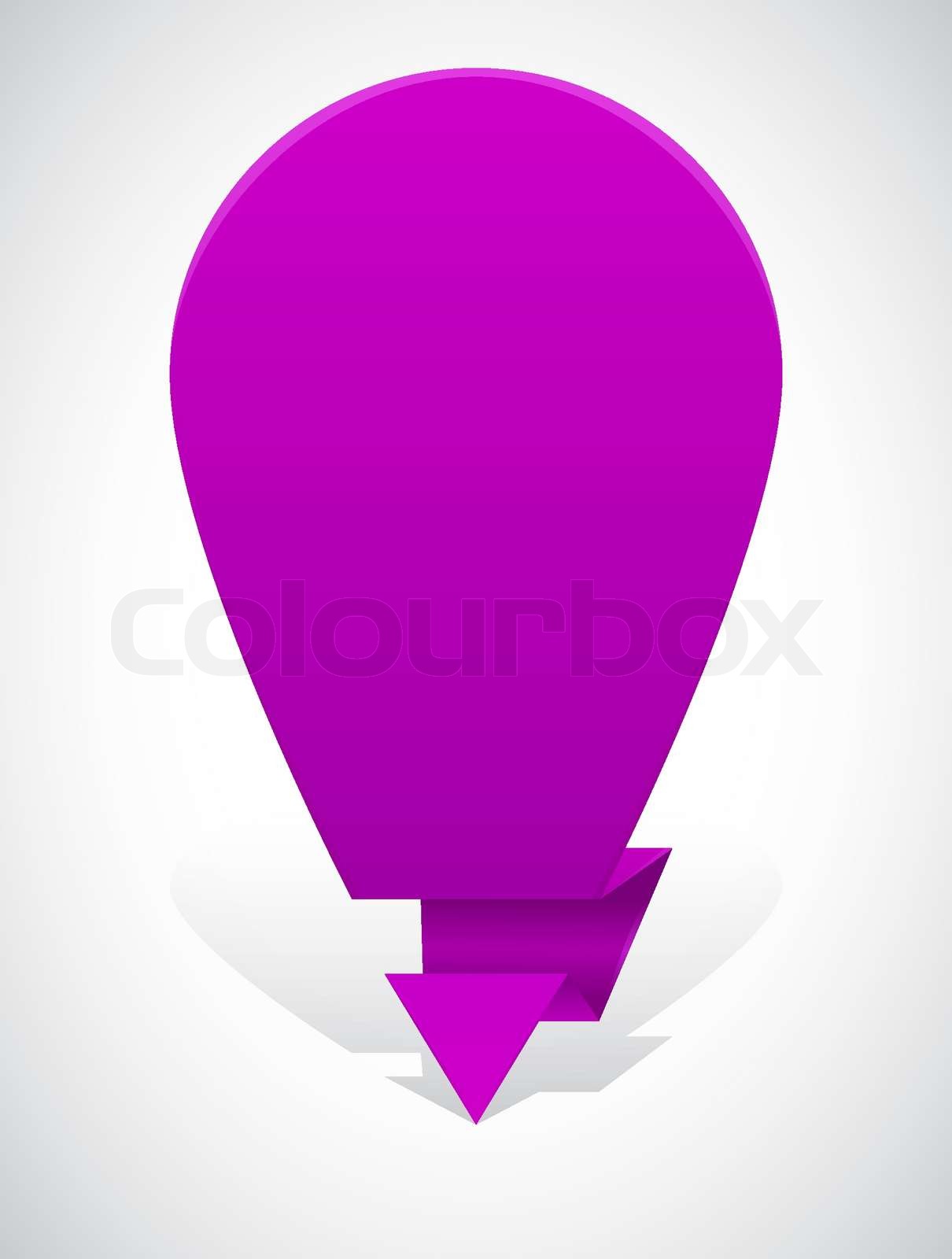 Purple Speech Bubble Stock Vector Colourbox
