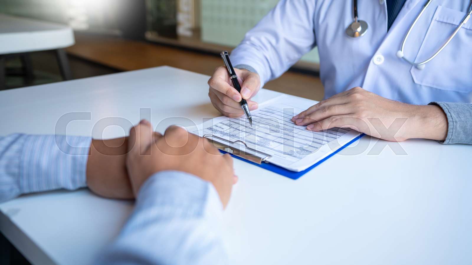 Doctor giving medical consultation diagnostic,Medical physician working ...