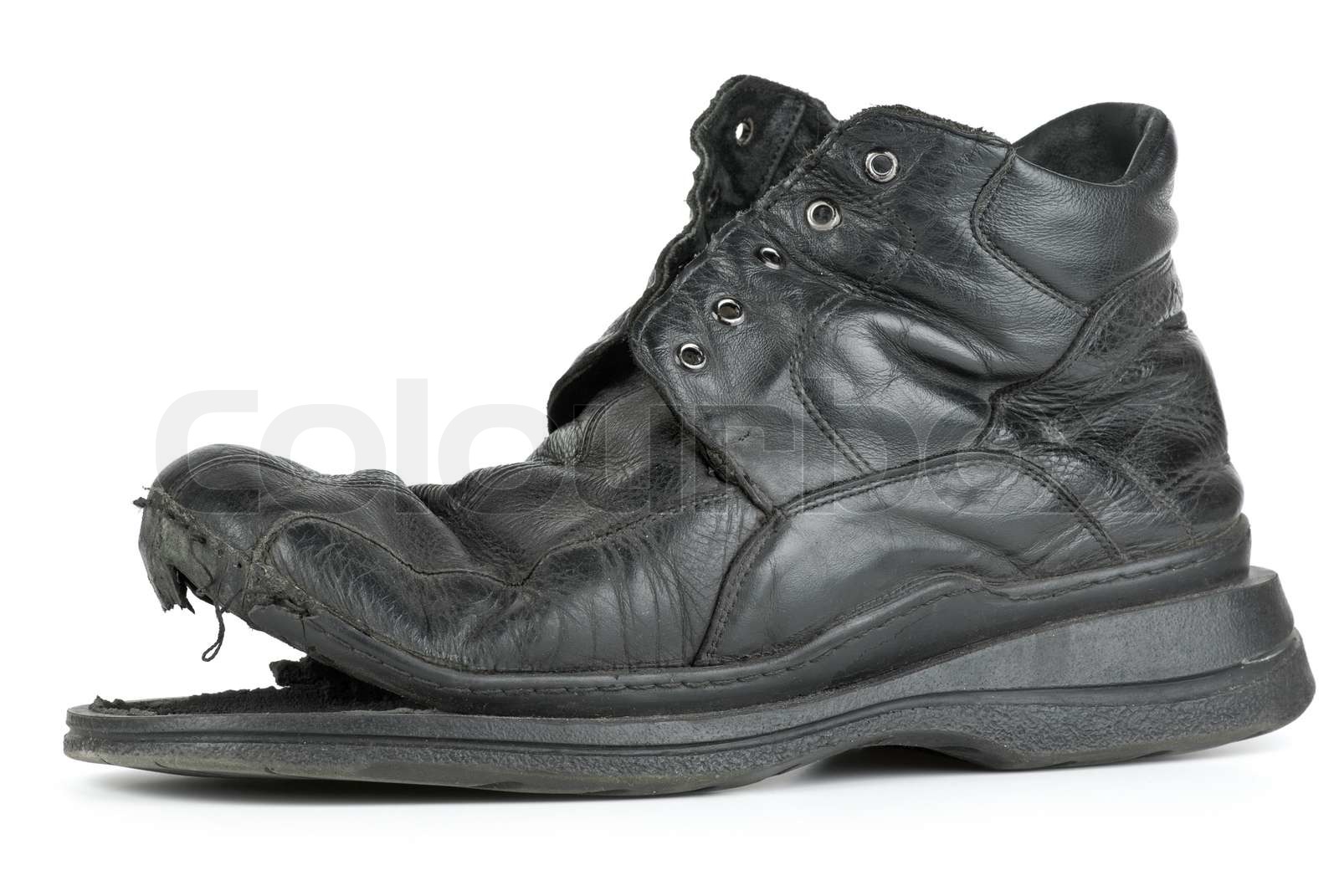 Old worn boot | Stock image | Colourbox