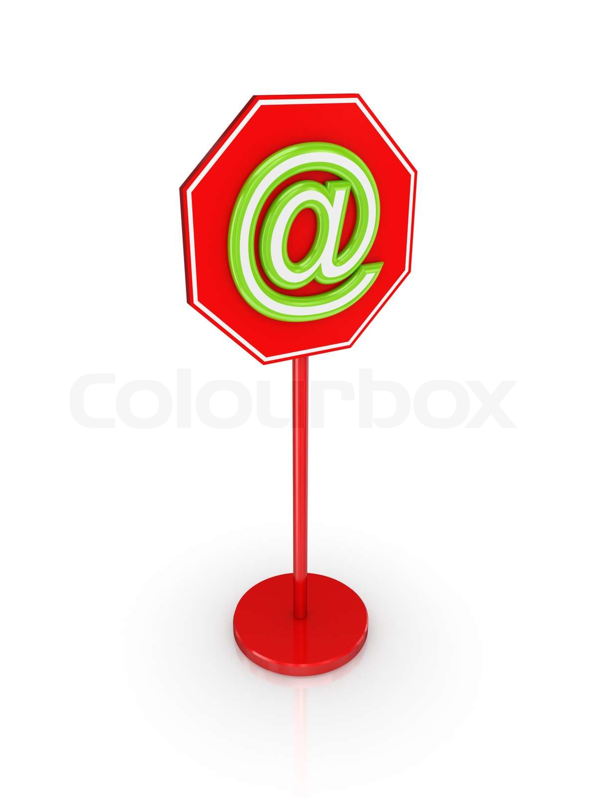 Stylized AT symbol | Stock image | Colourbox