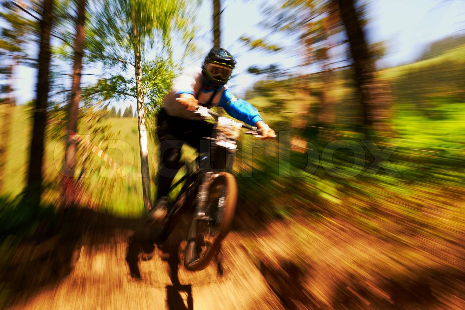 Extreme mountain bike competition | Stock image | Colourbox