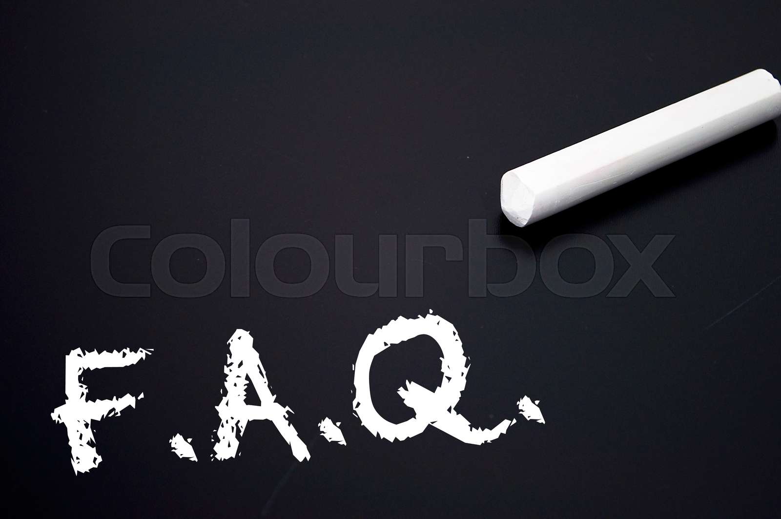 Tafel mit noch Fragen | Stock Bild | Colourbox