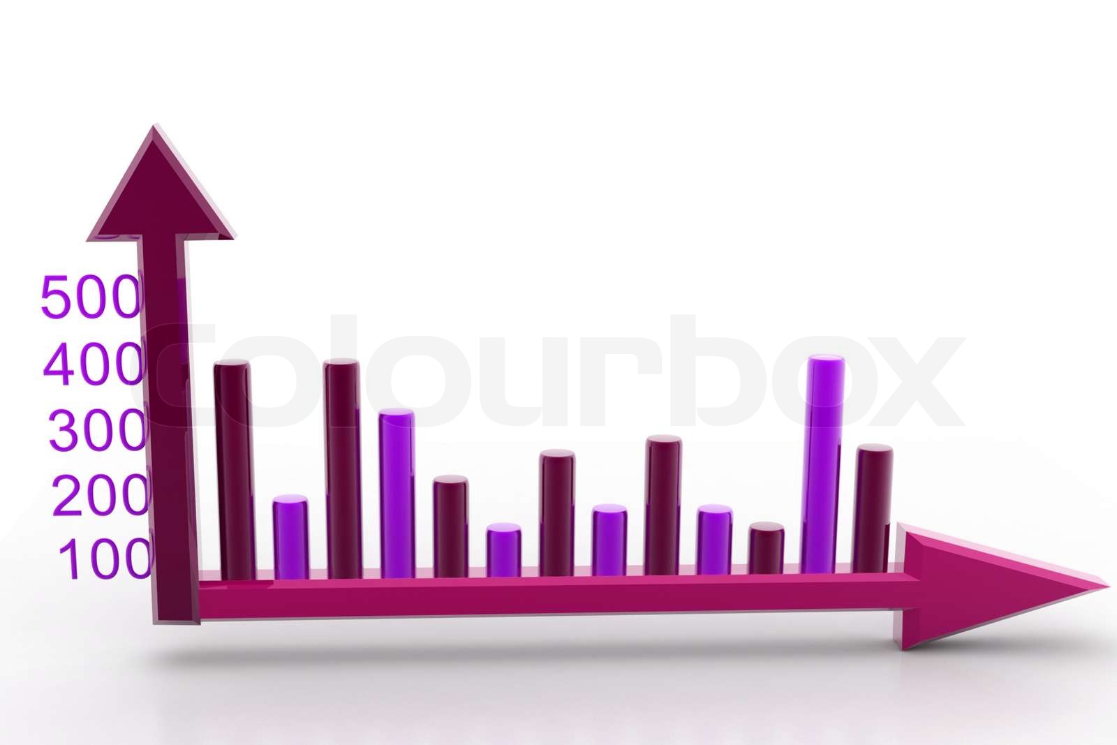 Growth and graph | Stock image | Colourbox
