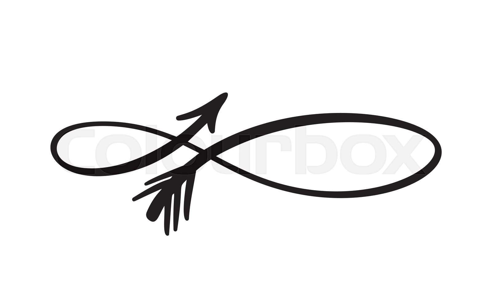 Arrow infinity calligraphy vector logo valentine. Element sign ...