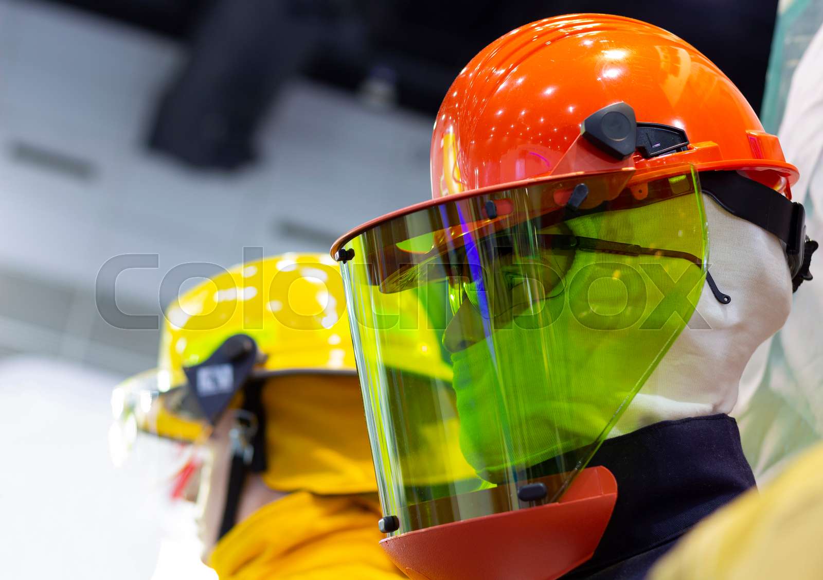 mannequin with a Safety helmet and blue uniform ; Working Hard Hat ...