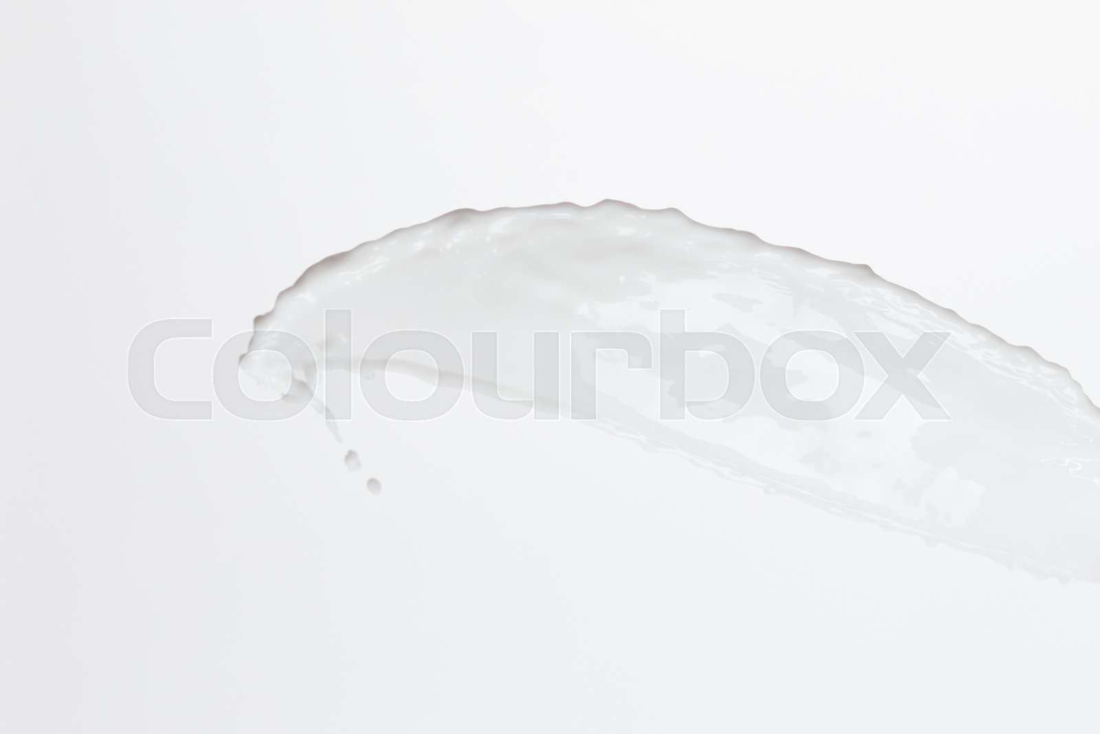 pure fresh white milk splash with drops isolated on white | Stock image ...