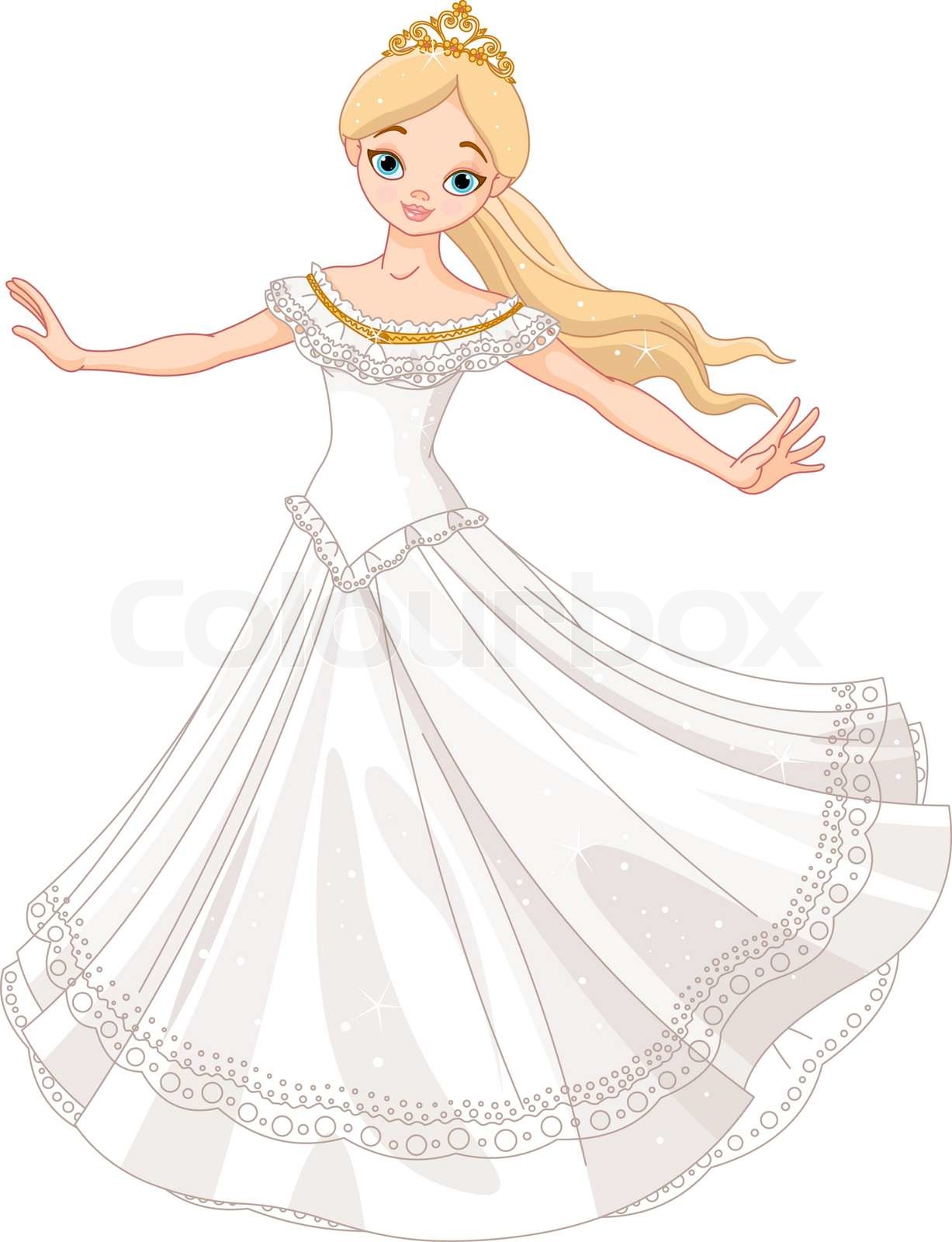 Dancing princess | Stock vector | Colourbox