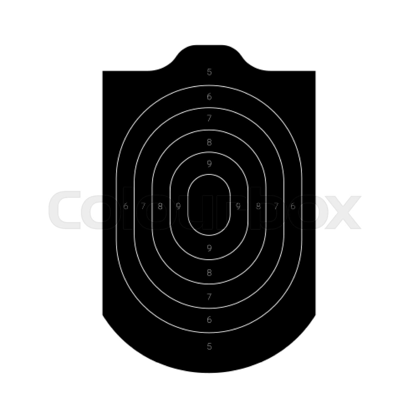 Human torso shaped target for a shooting practice. | Stock vector ...