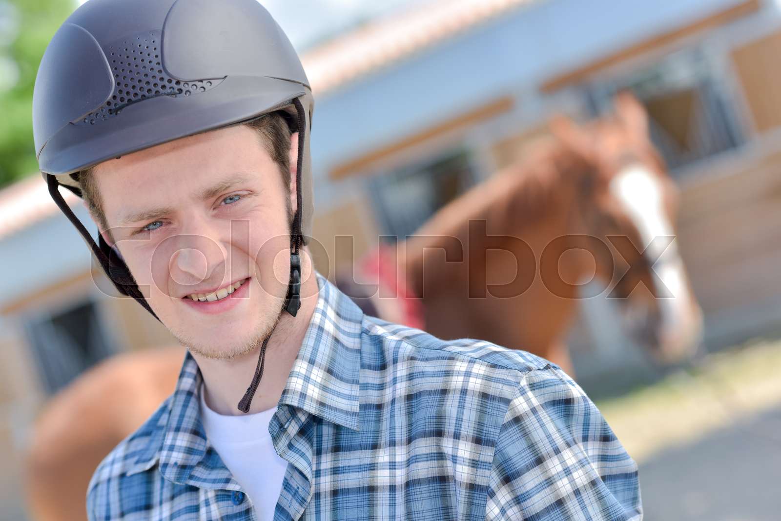 rider posing with a horse | Stock image | Colourbox