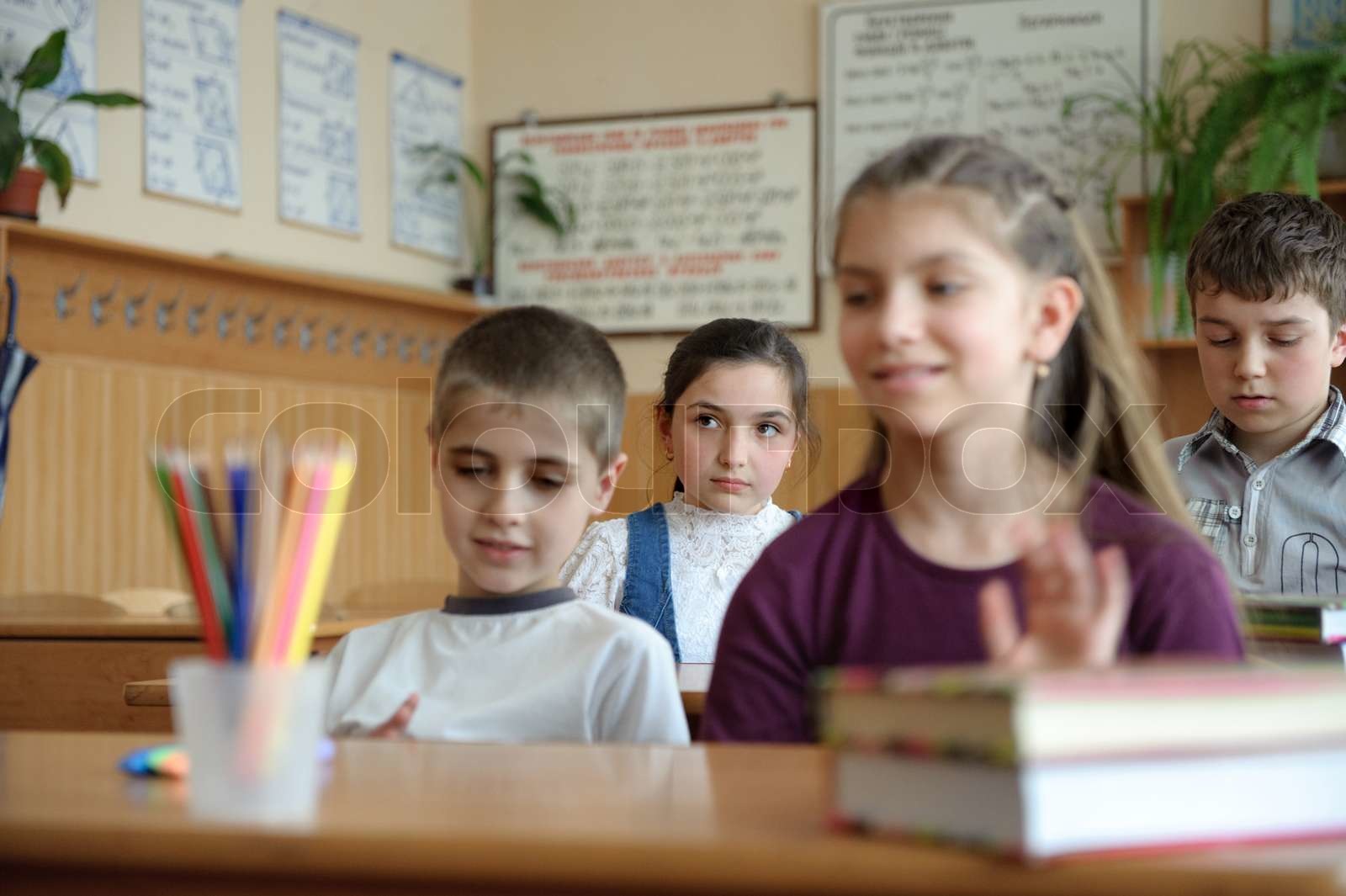Classroom scene | Stock image | Colourbox