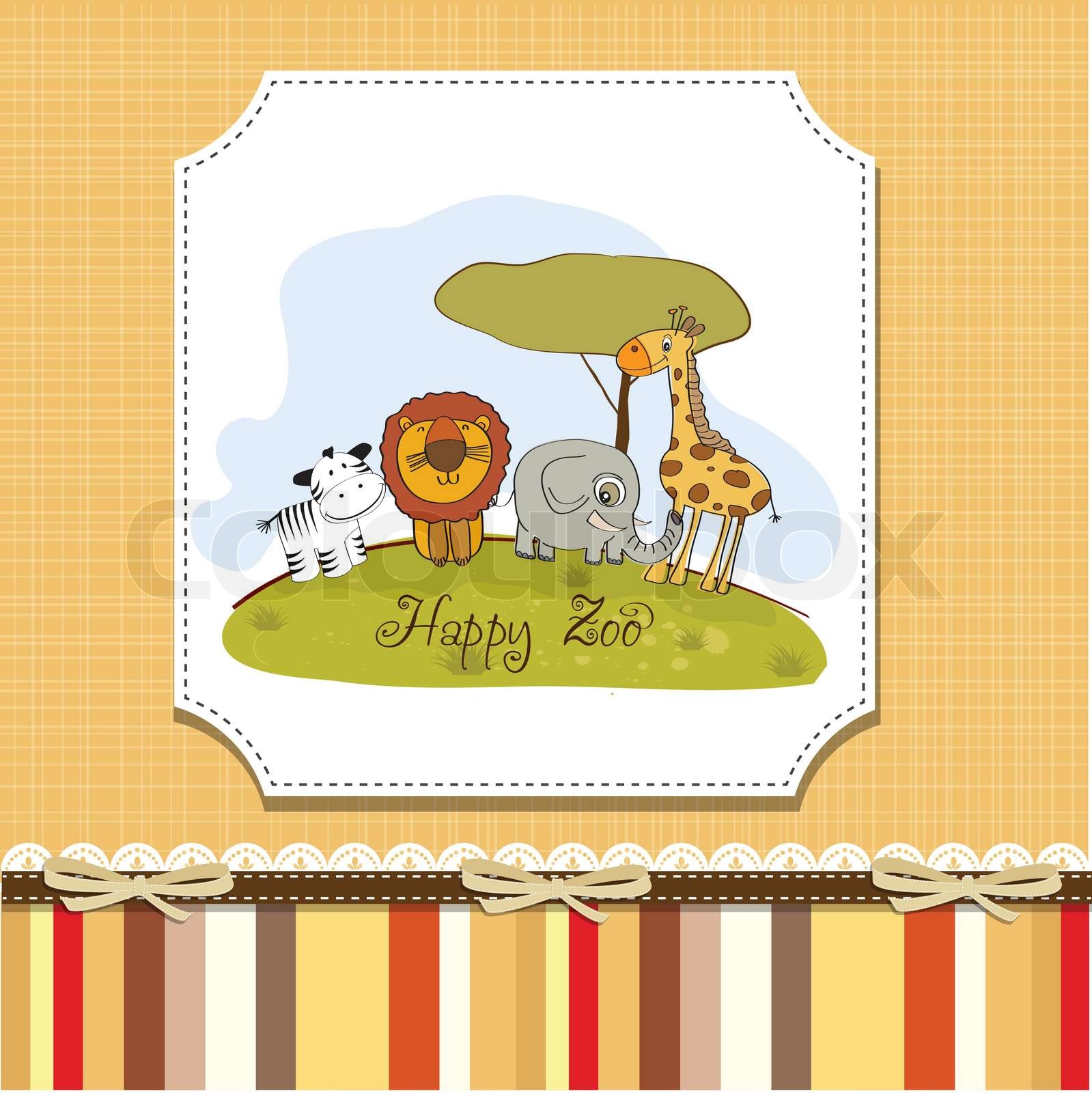 happy zoo | Stock vector | Colourbox