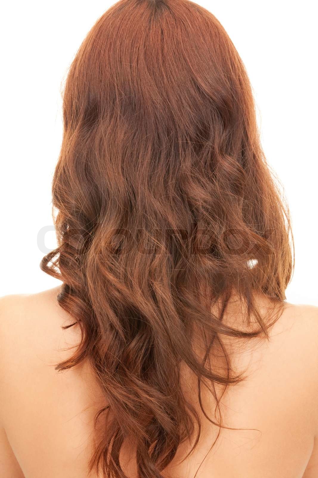 woman with long hair from the back | Stock image | Colourbox
