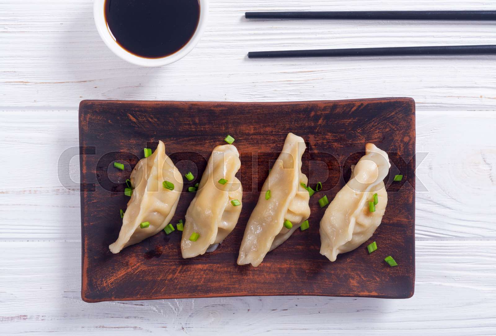Traditional asian dumplings gyoza | Stock image | Colourbox