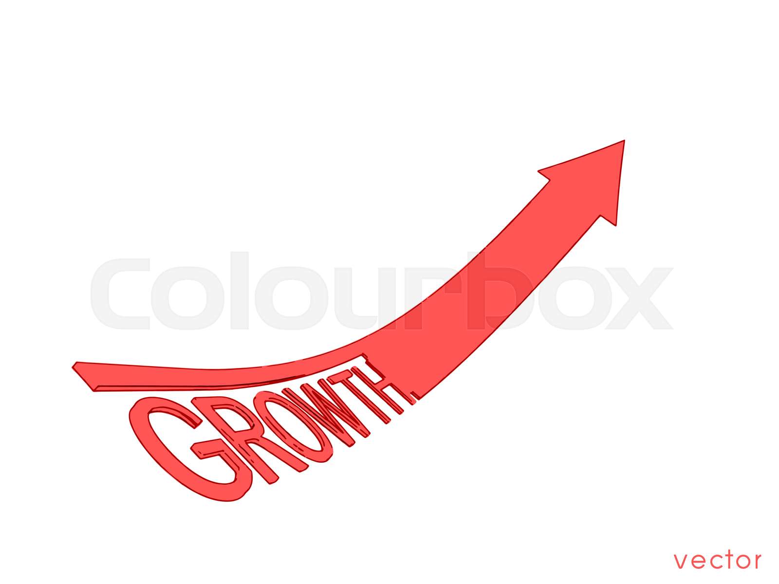 growth red group | Stock vector | Colourbox