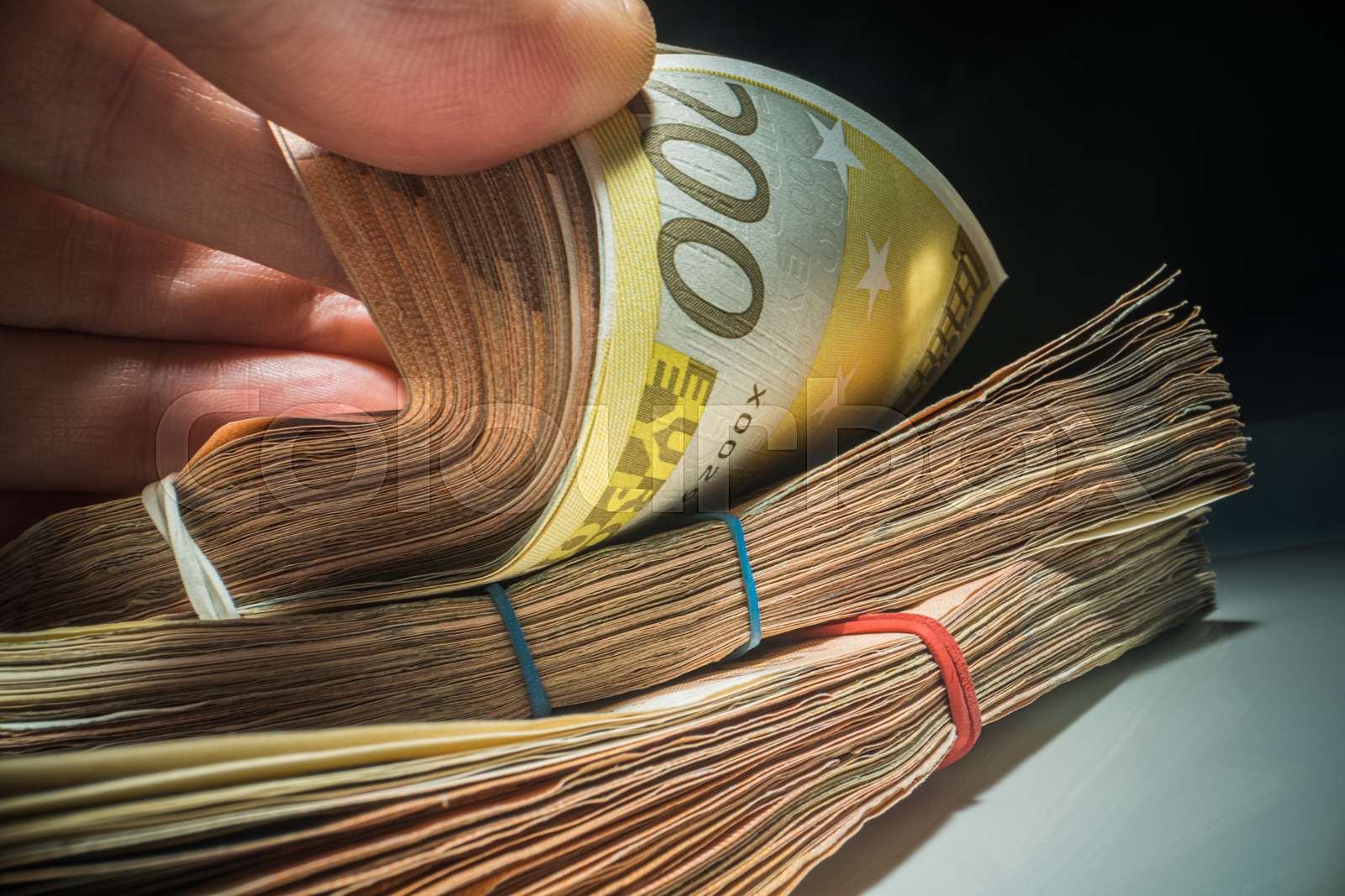 Large Piles of Cash Money | Stock image | Colourbox