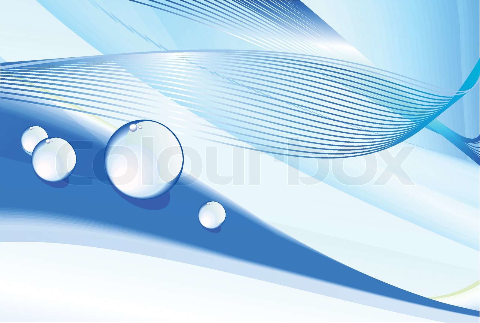 Abstract cold water with bubbles | Stock vector | Colourbox