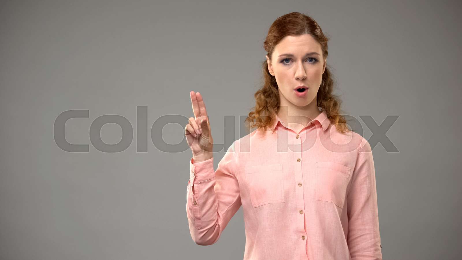 Deaf woman saying no in sign language, teacher showing words in asl ...
