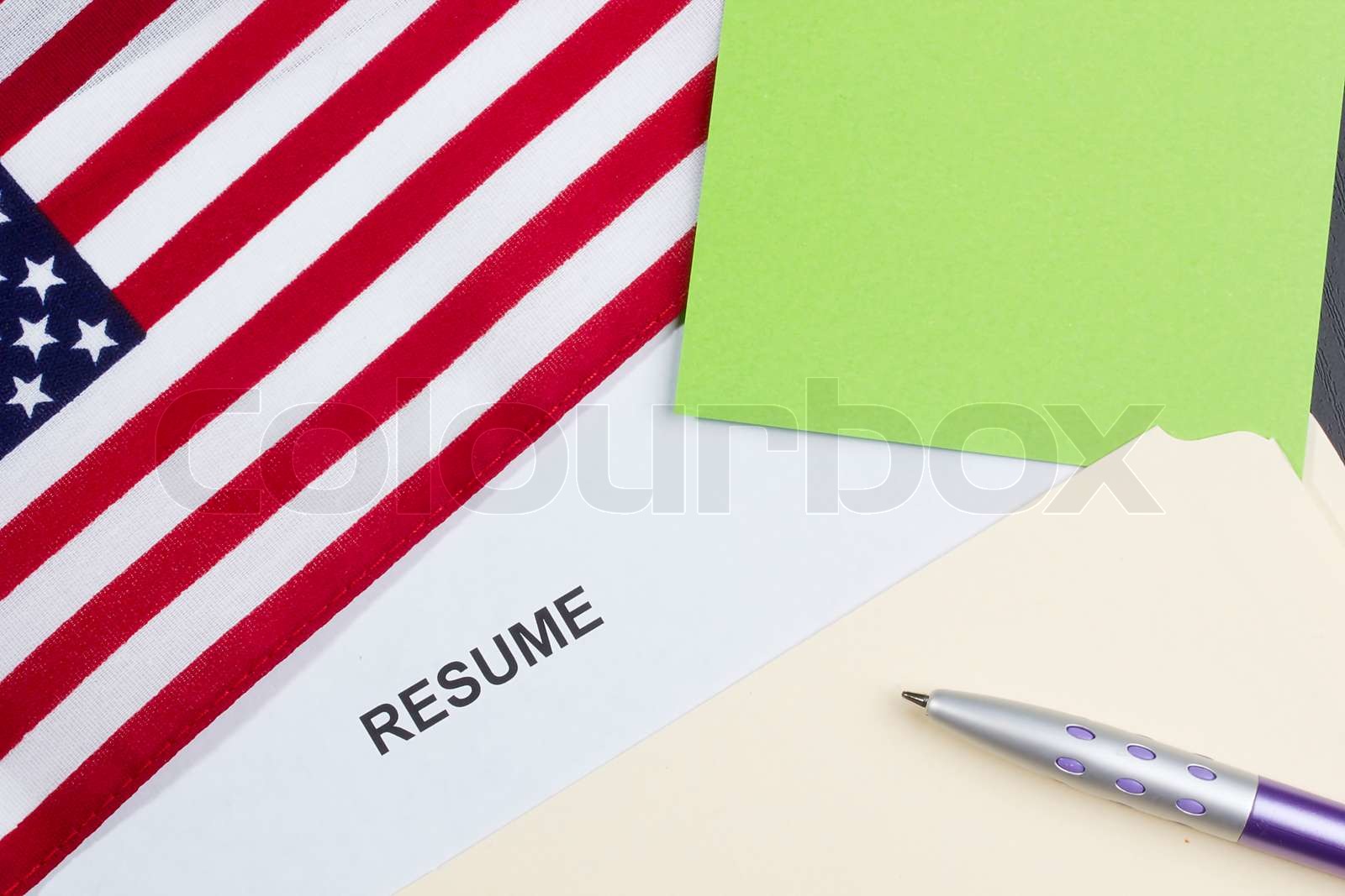 Resume Title Page | Stock image | Colourbox