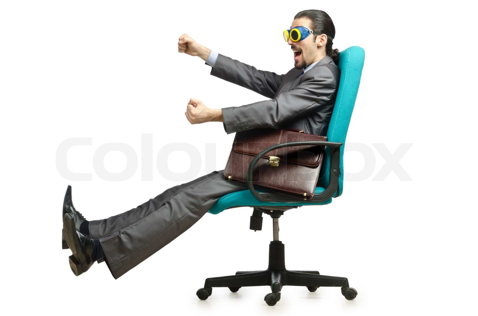 Man in the driving seat | Stock image | Colourbox