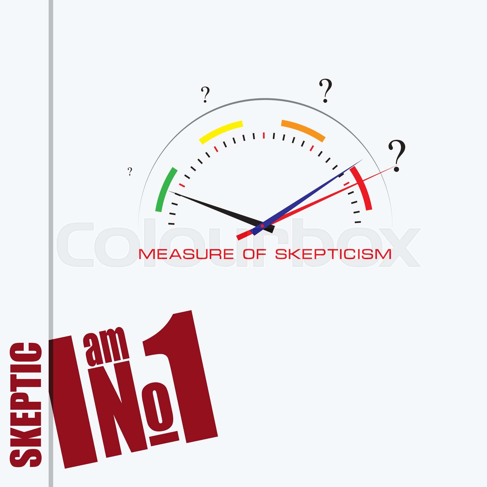 Measure of skepticism | Stock vector | Colourbox