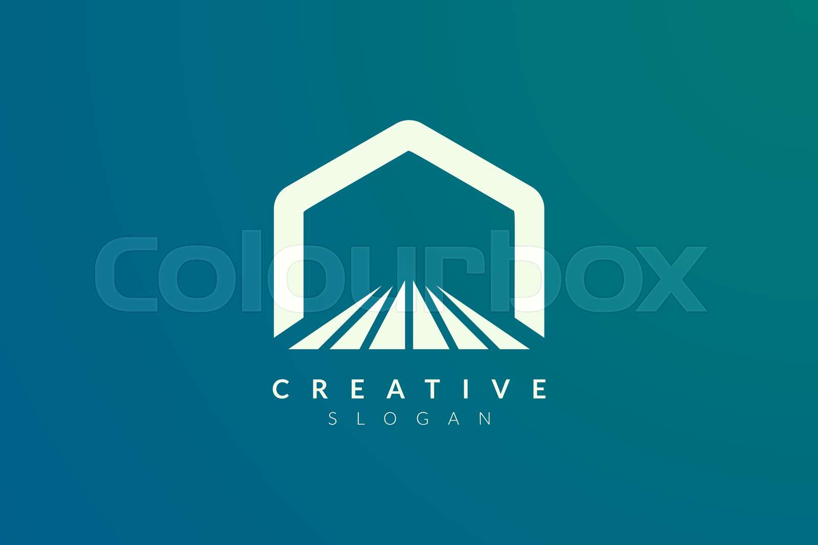 Stage logo design. Minimalist and modern vector illustration design ...