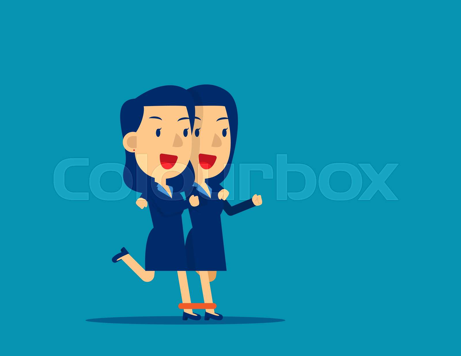 Business togetherness. Concept business teamwork vector, Achievement ...