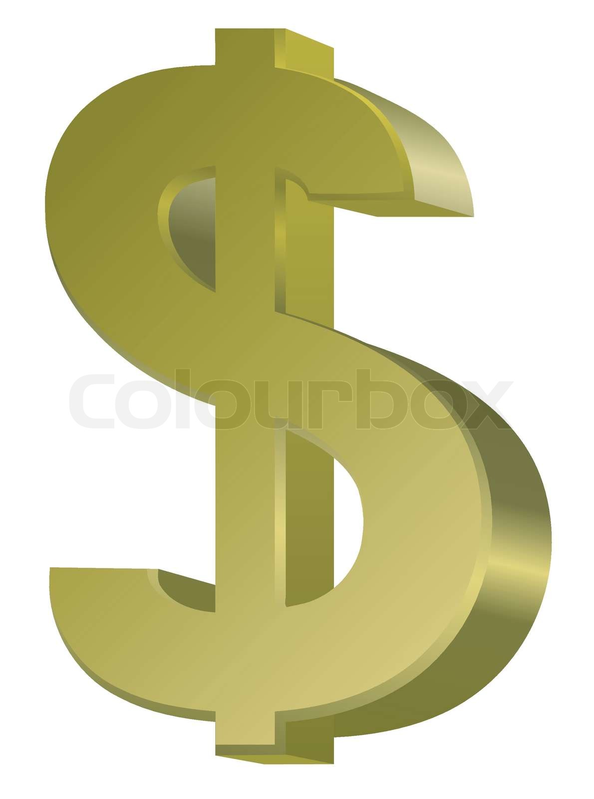 Dollar sign | Stock vector | Colourbox