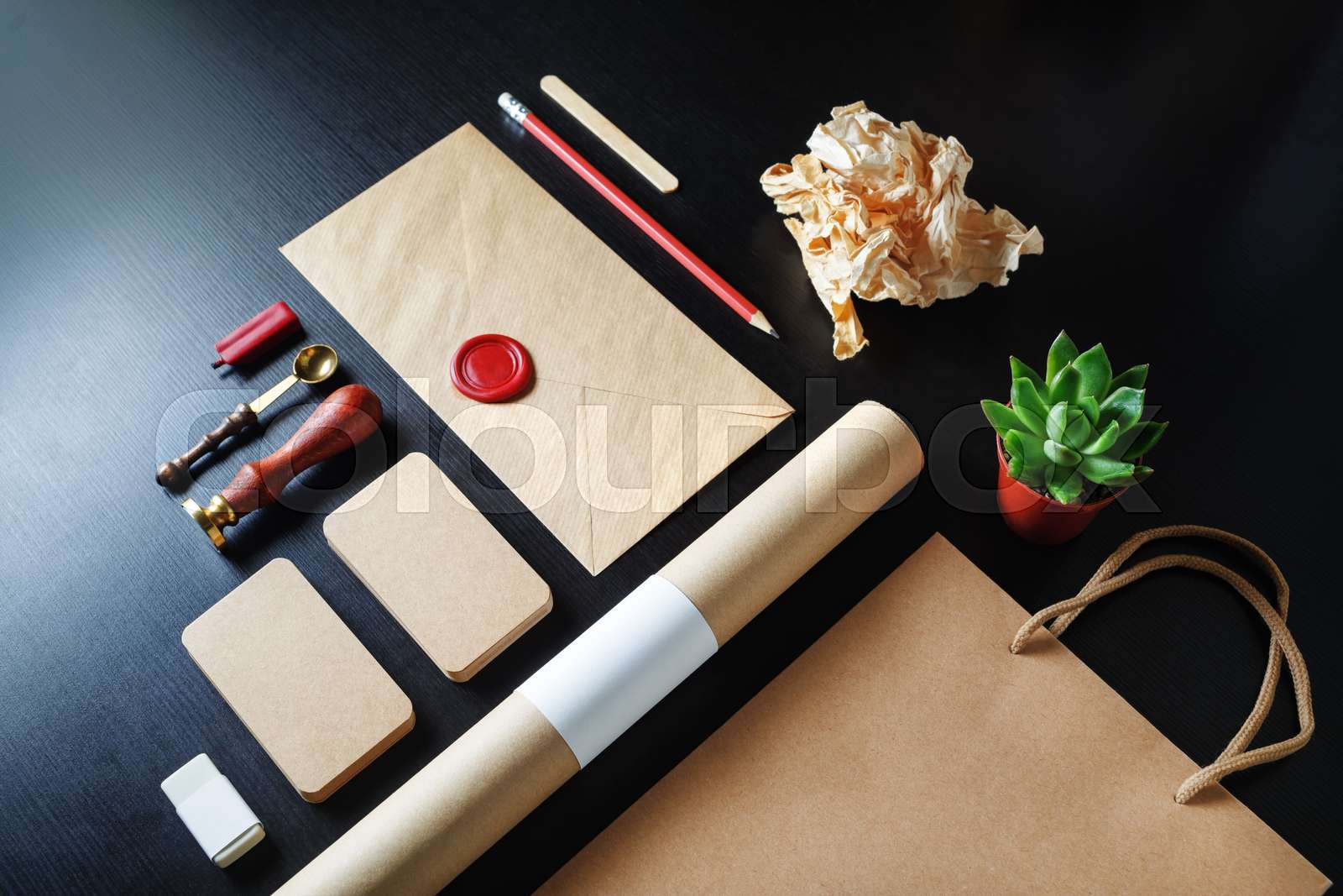 Retro stationery set | Stock image | Colourbox