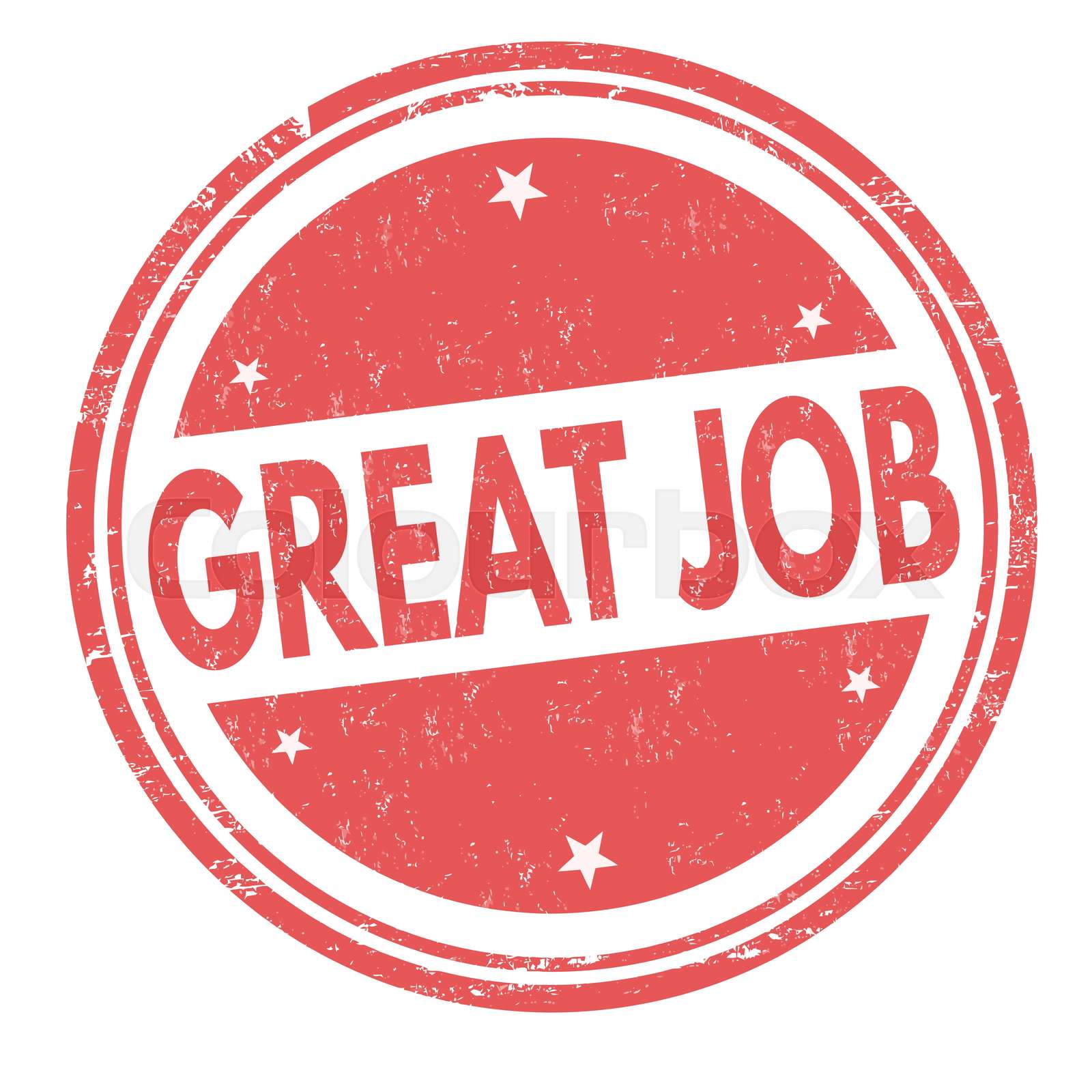 Great job sign or stamp | Stock vector | Colourbox