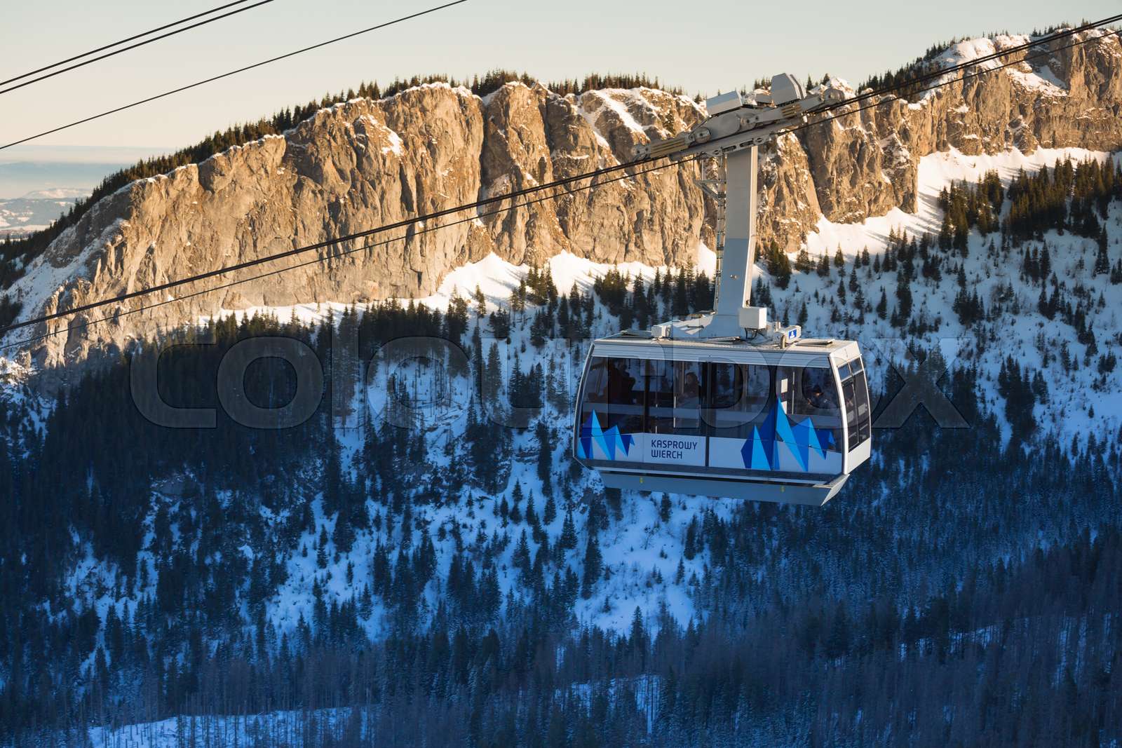 Zakopane, Poland - January 1, 2020: The Cable Car To Kasprowy Wierch ...