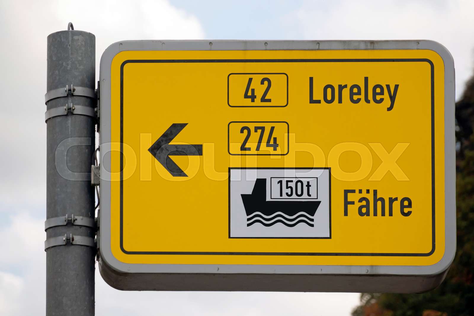 Ferry Sign | Stock image | Colourbox