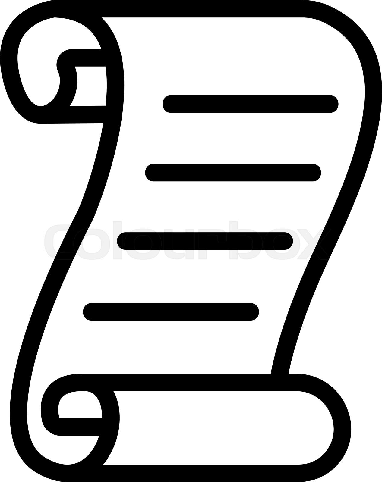 Scroll Icon Black And White