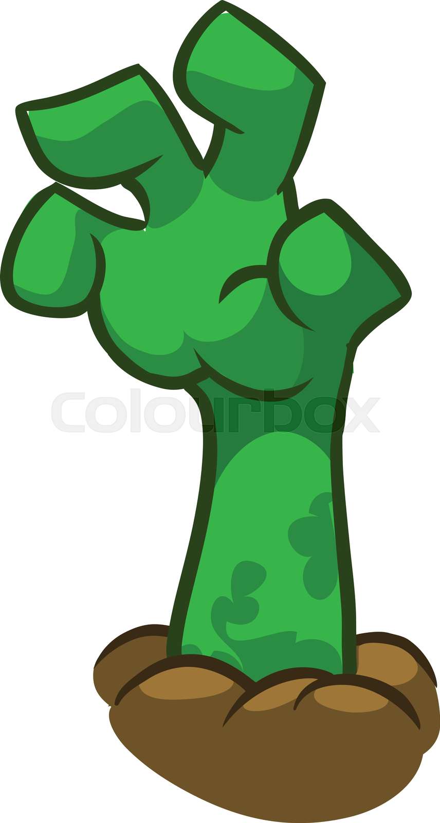 Zombie Hand Coming Out Of Ground