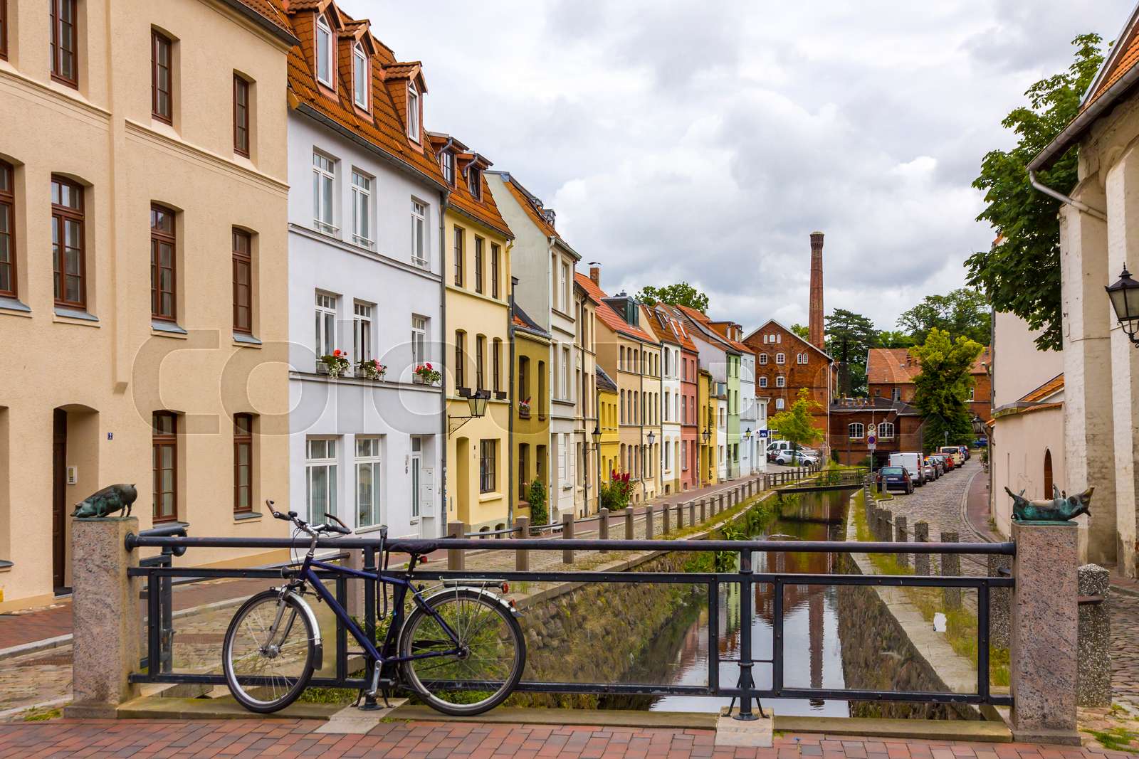 wismar, stadt-, brücke | Stock Bild | Colourbox