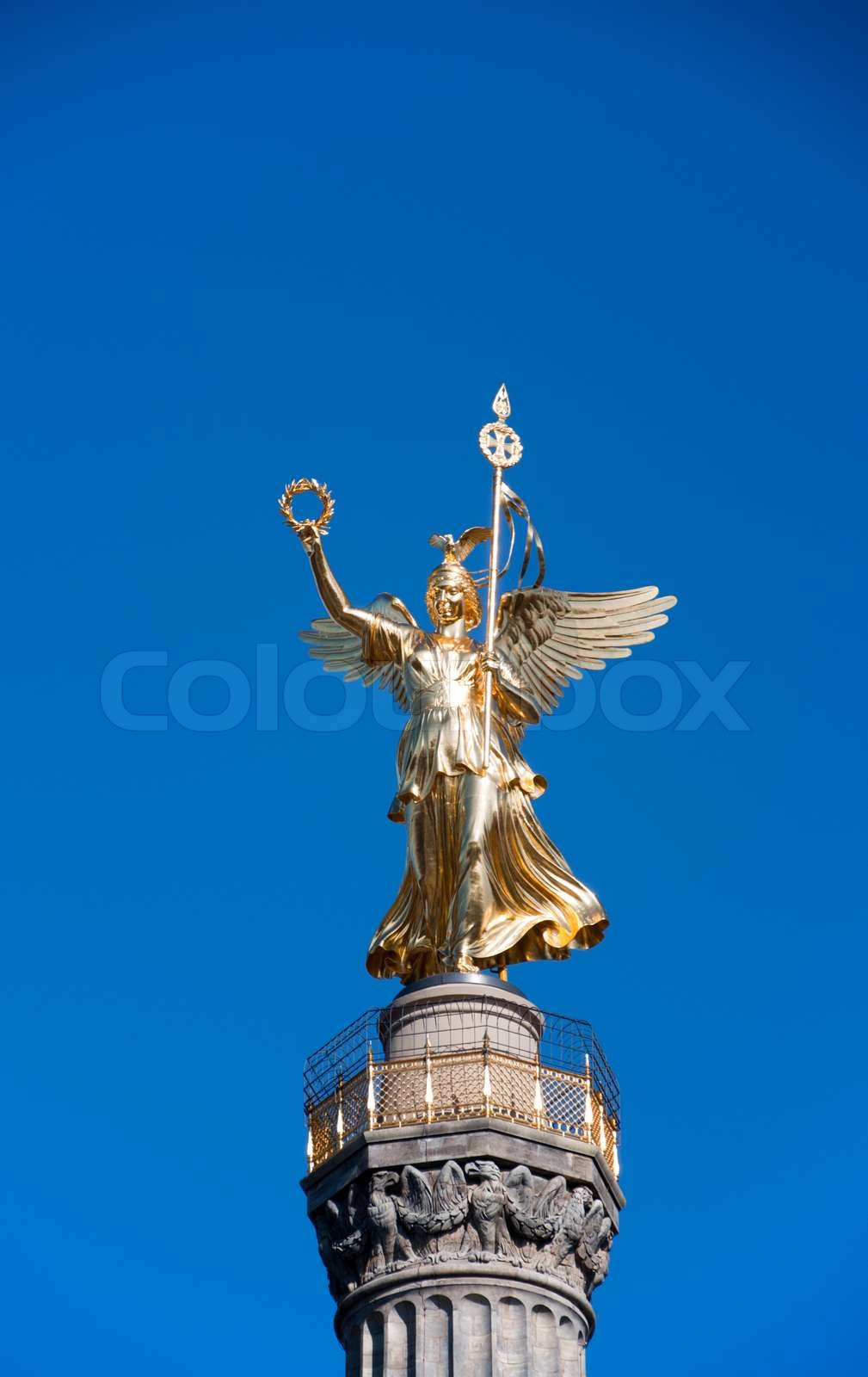 Gold Victory Column | Stock image | Colourbox