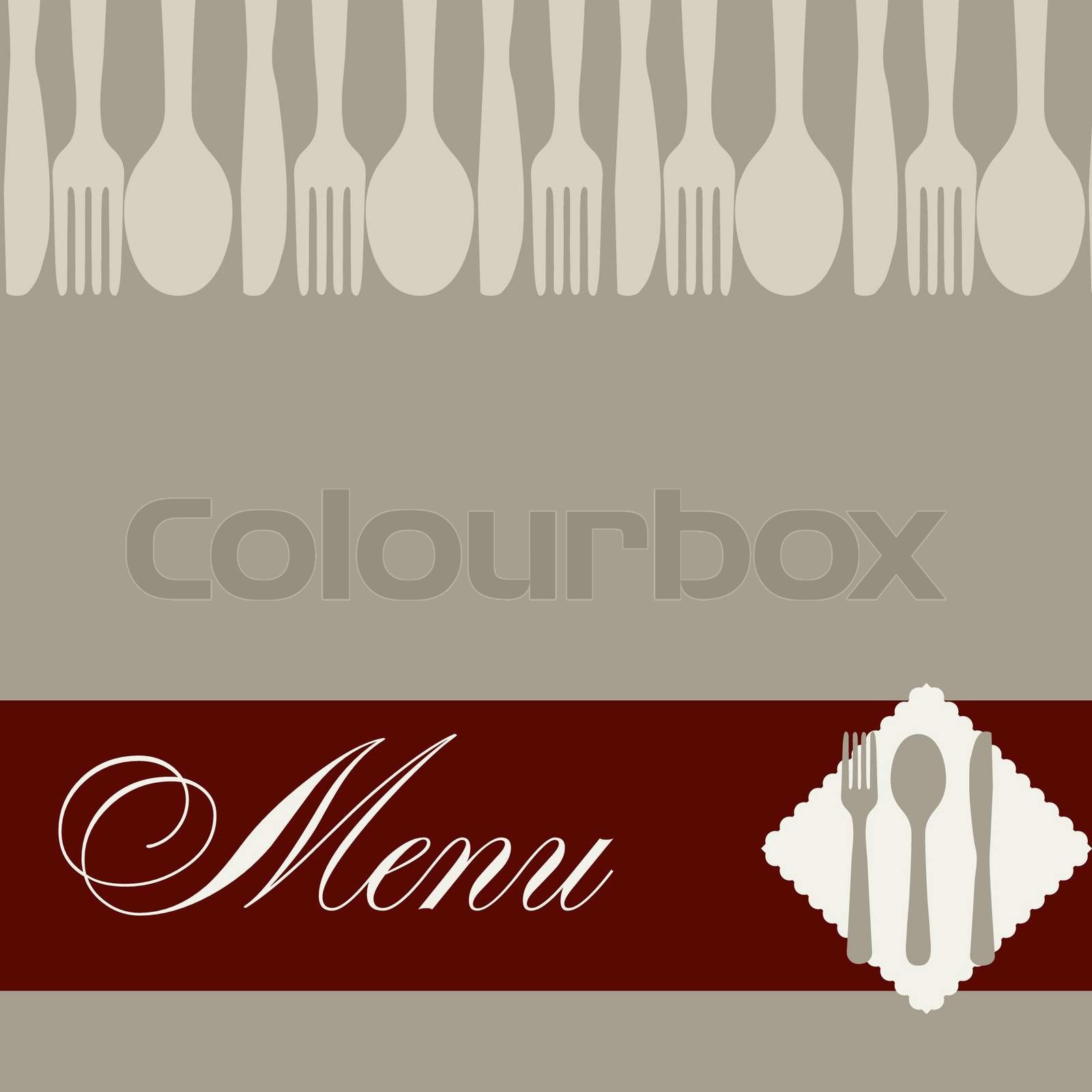 Restaurant menu template vector illustration | Stock vector | Colourbox